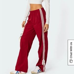 Edikted | Pants & Jumpsuits | Edikted Remy Bow Ribbon Track Pants ...